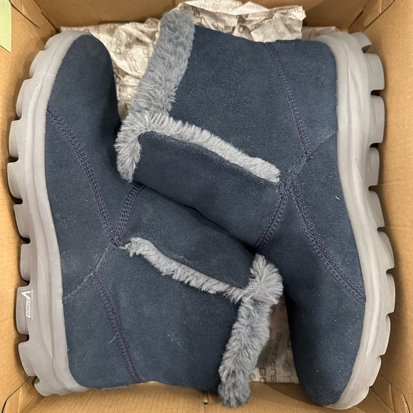 Skechers | Shoes | Skechers Fur Lined Ankle Boots Worn Only Inside With ...